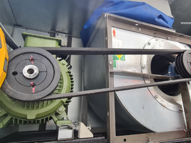 AHU Drive Pulley Alignment Service - Techtimia Engineering Pte. Ltd